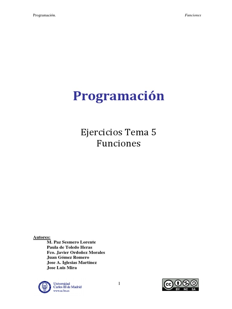 Clase.09.Ejercicios Tema5 Enunciados | PDF | Prueba (evaluación) | Función (Matemáticas)
