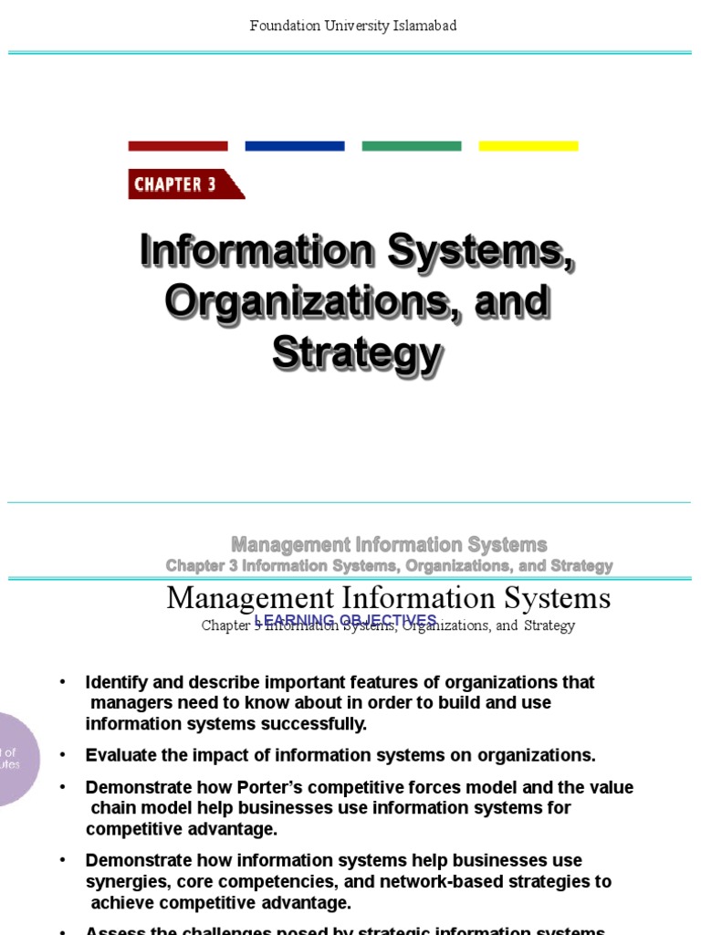 Chapter 3 - MIS | PDF | Value Chain | Strategic Management