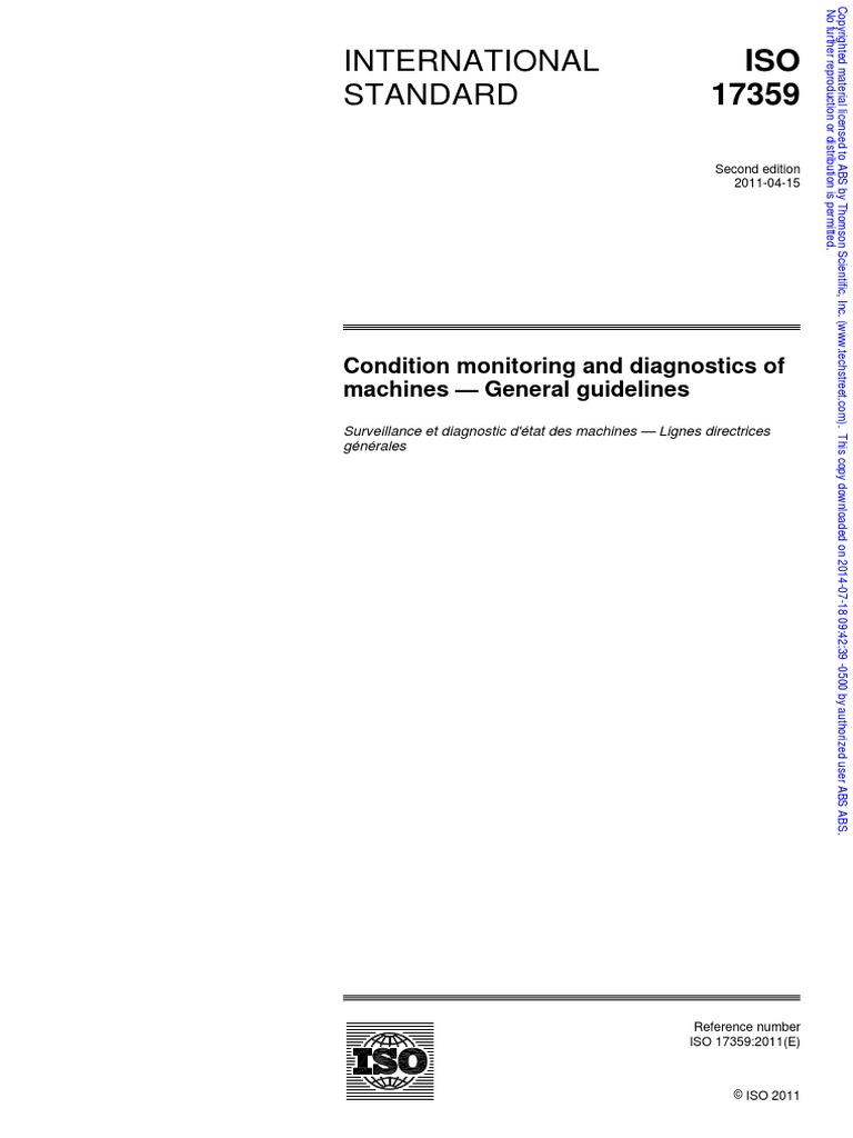 Iso 17359-2011 | PDF | Reliability Engineering | International ...