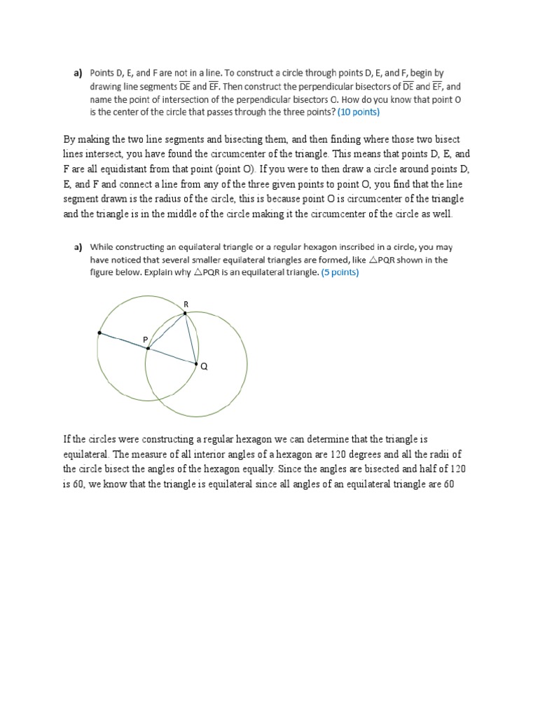 Geo Performance Task s2 1 | PDF | Triangle | Circle