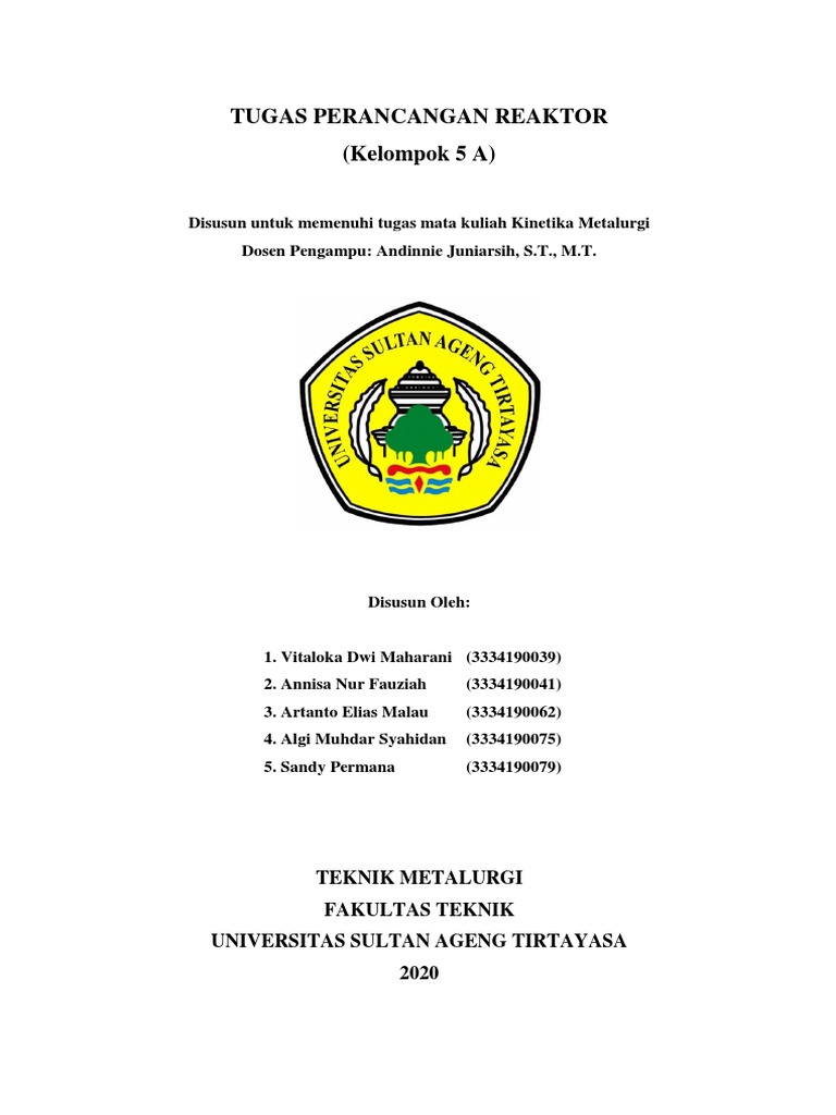 Perancangan Reaktor Submerged Arc Furnace | PDF | Seni | Sains & Matematika