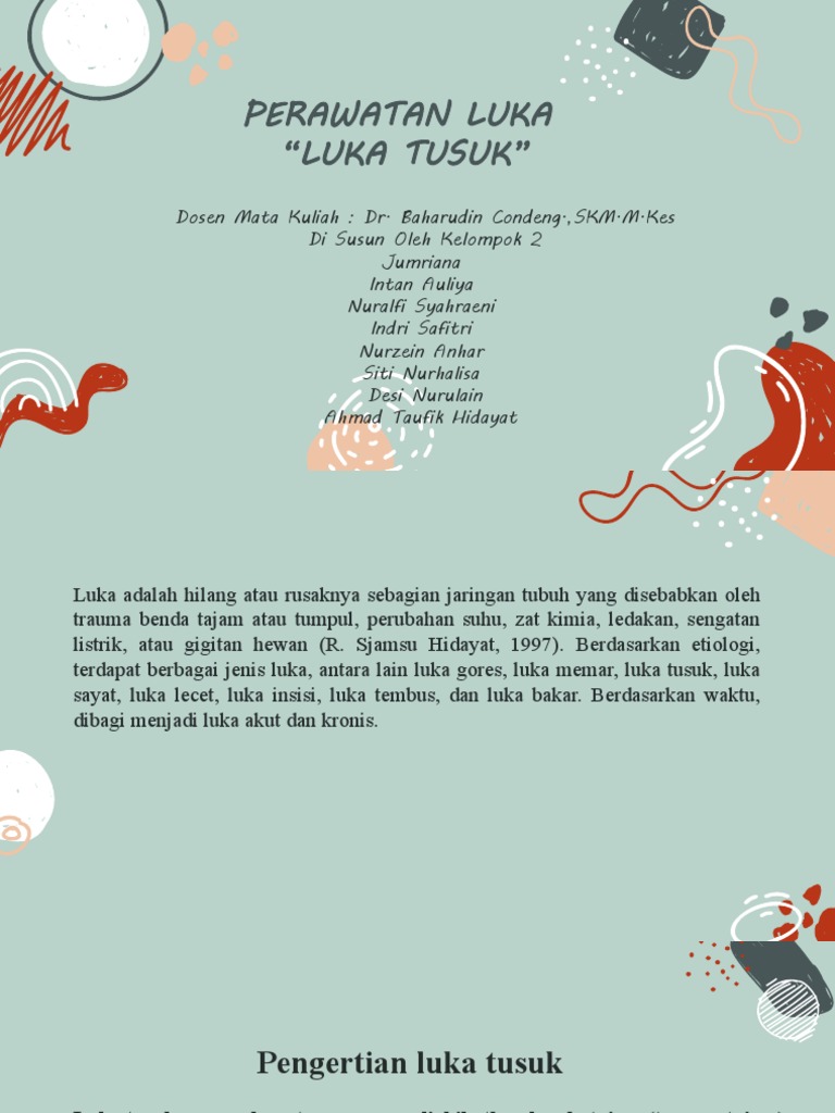 Luka Tusuk Kel 2 | PDF