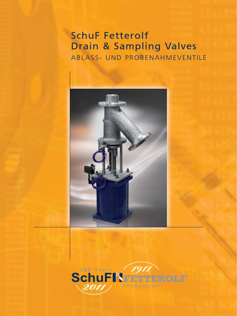 Schuf Fetterolf Drain & Sampling Valves: Ablass-Und Probenahmeventile ...