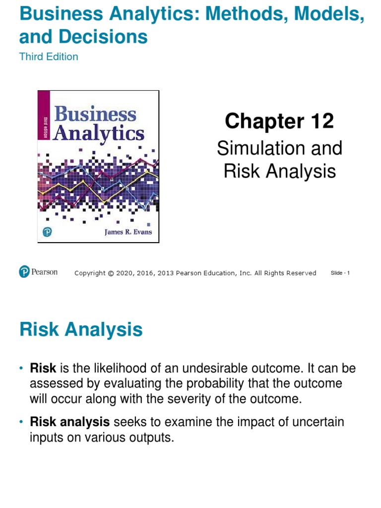 Chapter 12 - Simulation and Risk Analysis | PDF | Probability ...