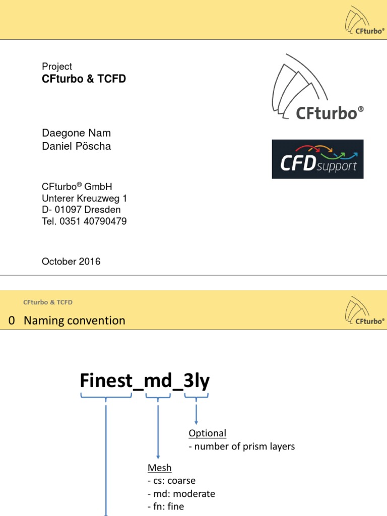 Cfturbo & TCFD: Project | PDF | Liquids | Mechanical Engineering