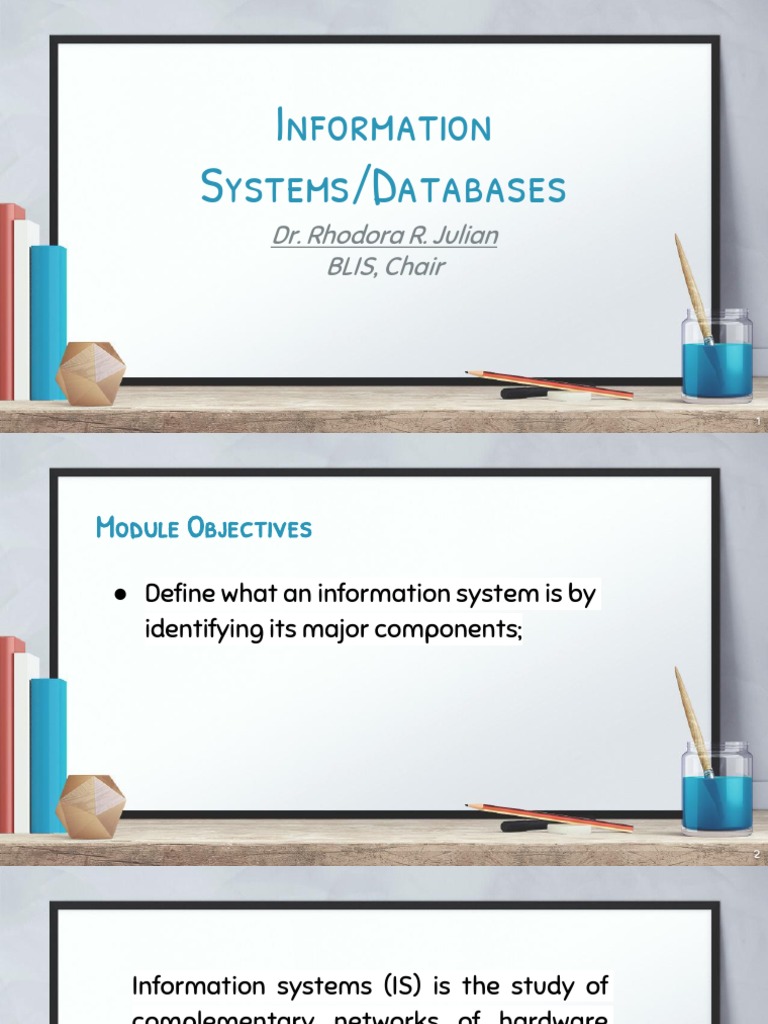 Module 4 - Information Systems - Databases | PDF | Computers