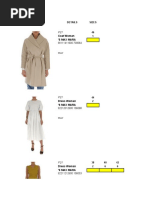 Joseph A. Bank Sizing Chart | PDF | Fashion | Softlines (Retail)