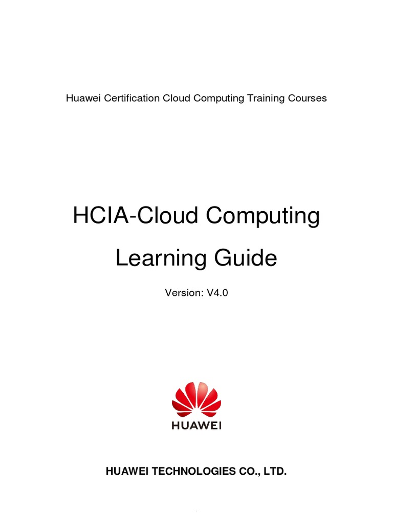 HCIA-Cloud Computing V4.0 Learning Guide | PDF | Distributed Computing | Cloud Computing
