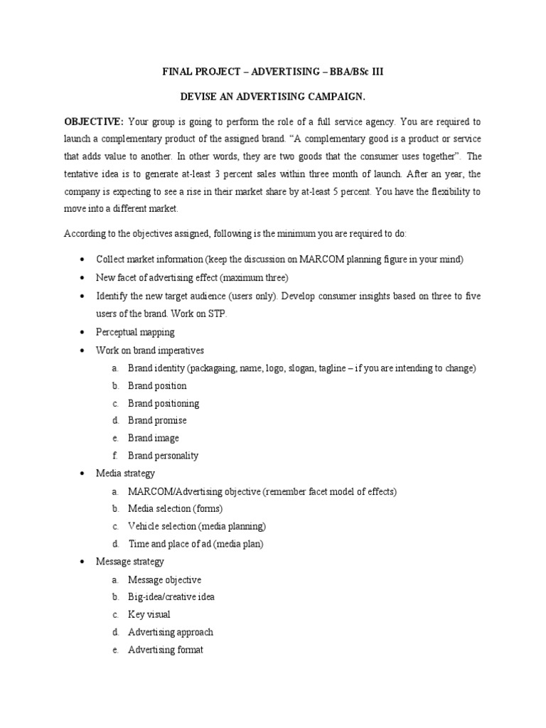 Final Project - Advertising | PDF | Advertising | Brand