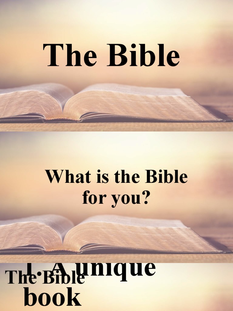 The Bible | PDF | Biblical Inerrancy | Supernatural