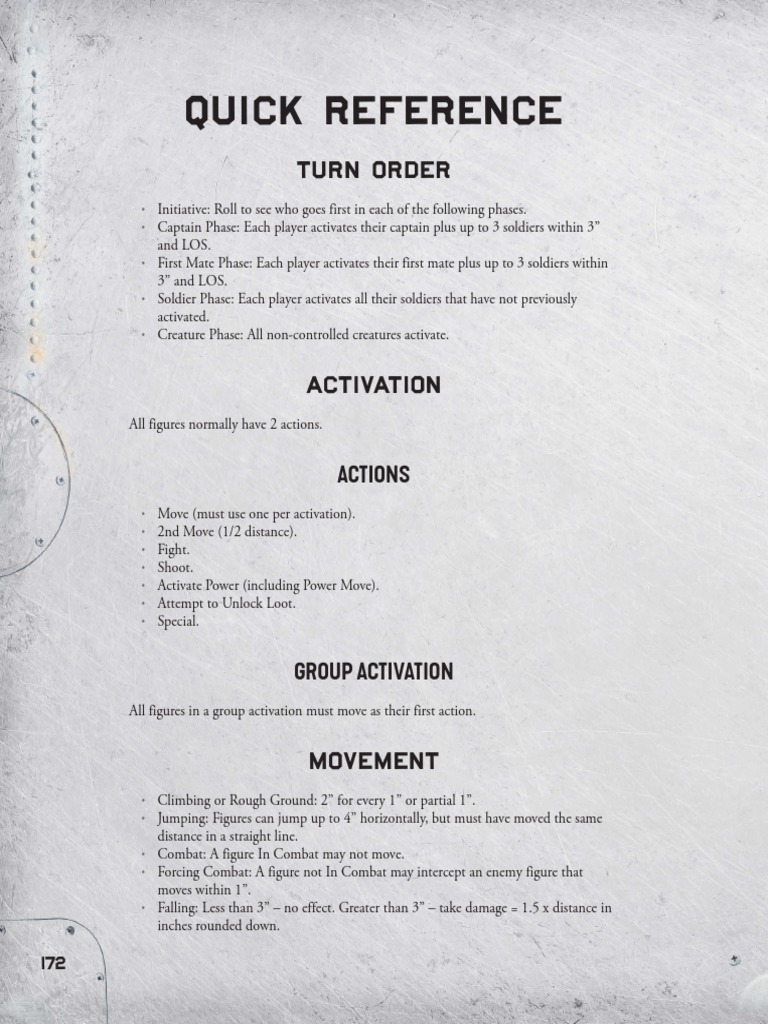 Quick Reference: Turn Order | PDF | Military Technology | Projectile ...