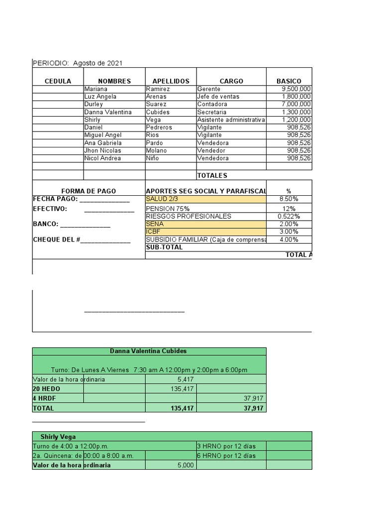 Taller Guia N15 | PDF | Sueldos y salarios | Sicología