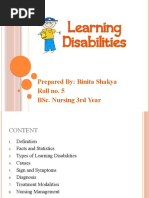 Nature of Learning Disability | PDF | Learning Disability | Dyslexia