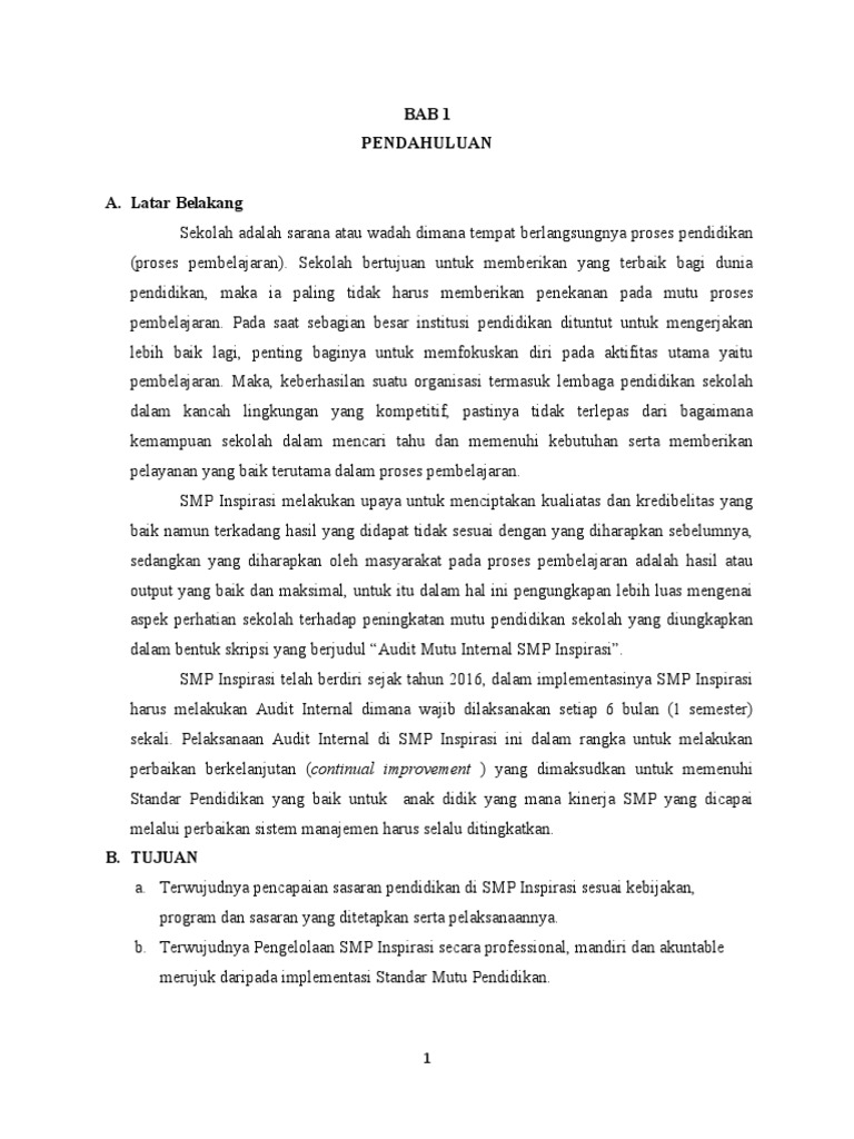 Laporan Audit Internal | PDF | Karier & Perkembangan | Bisnis