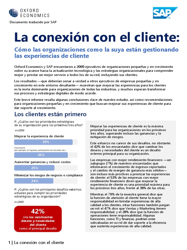 La Conexión Con El Cliente - Cómo Las Organizaciones Están Gestionando ...