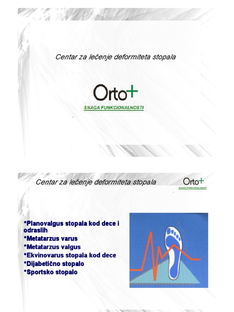 Stopala Ortoplus | PDF