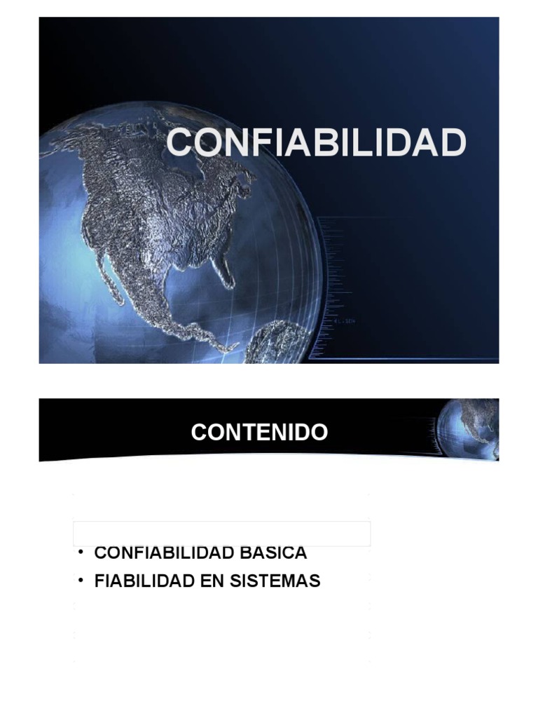 Confiabilidad 1 | PDF | Ingeniería de confiabilidad | Ingeniería de ...
