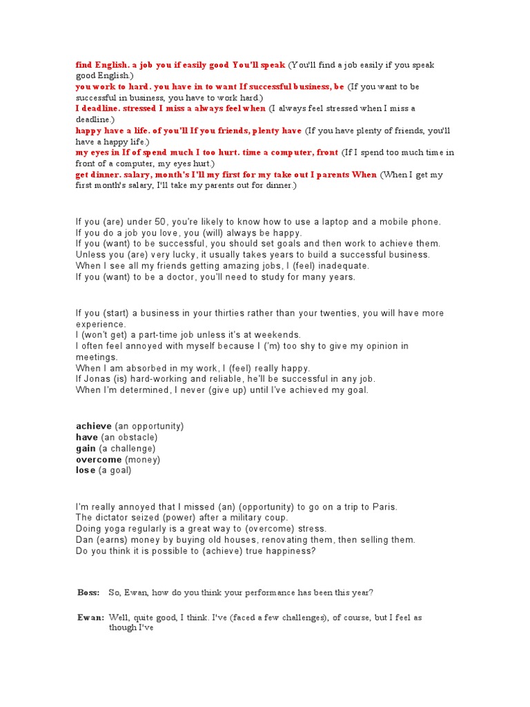 Achieving Success Through English Skills | PDF