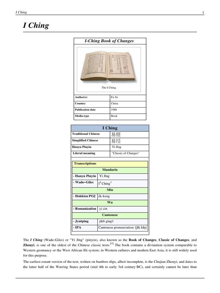 I Ching Asset | PDF | East Asian Religions | Yin And Yang