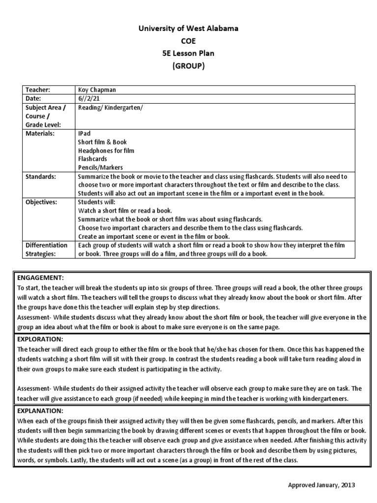 Kindergarten Reading Lesson Plan | PDF | Science Education | Teachers