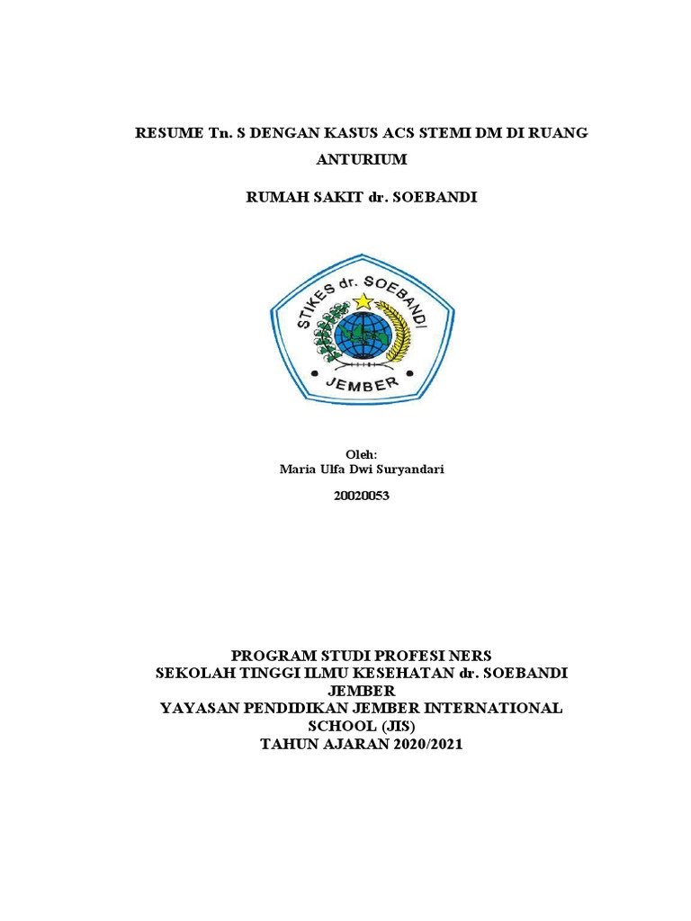 Resume Acs Stemi DM | PDF