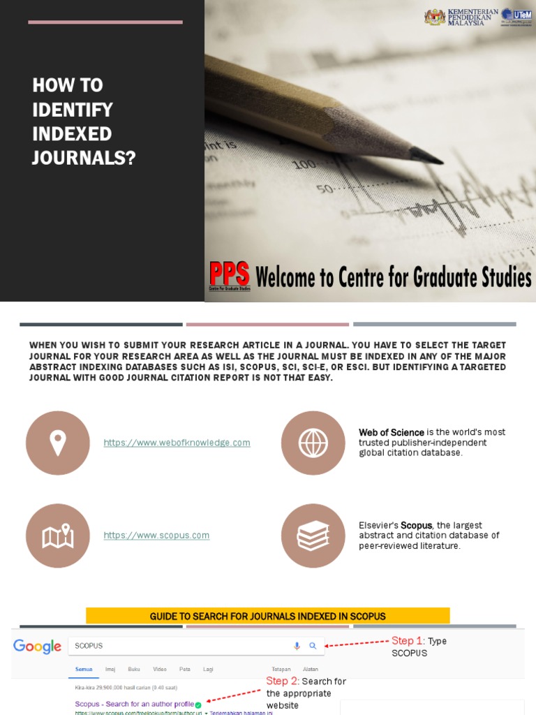 How To Identify Indexed Journals | PDF | Information Science | Academic ...