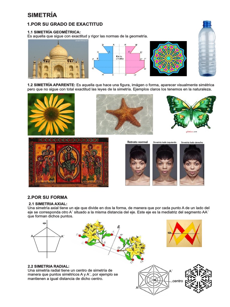 Tema 3 Simetria | PDF | Simetría | Tecnicas artisticas