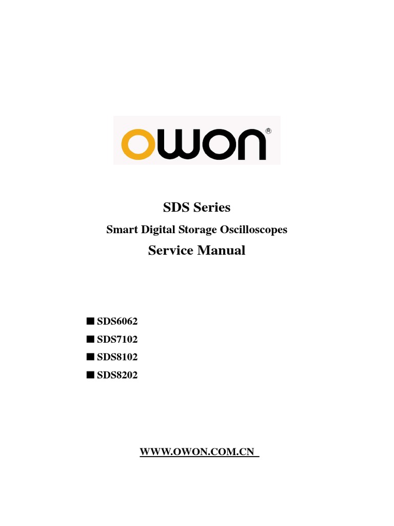 SDS Series Oscilloscopes Service Manual v1 0 | PDF | Amplitude ...