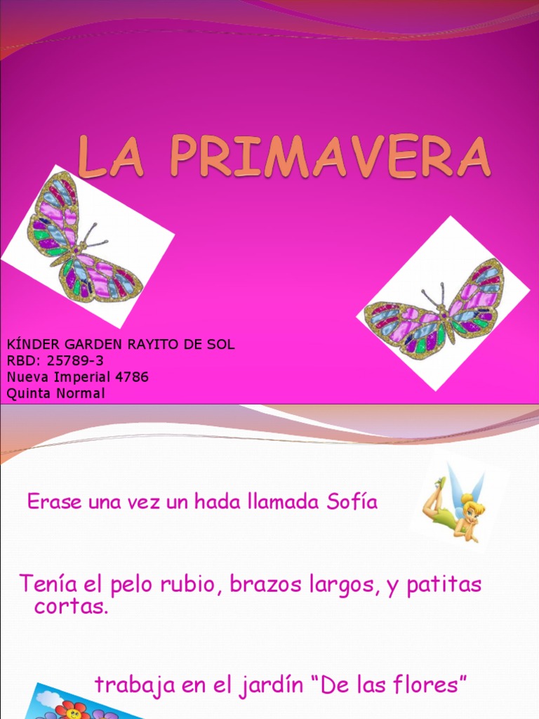 Cuento La Primavera - NT1 | PDF