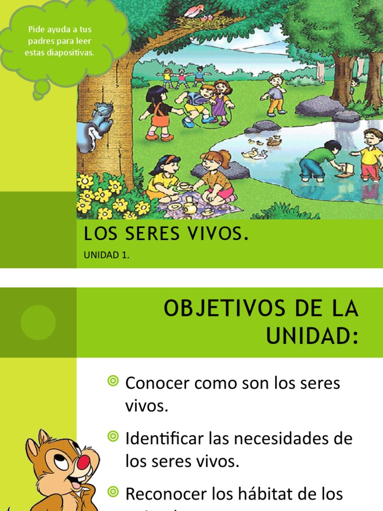 Introducción a los Seres Vivos para Niños | PDF