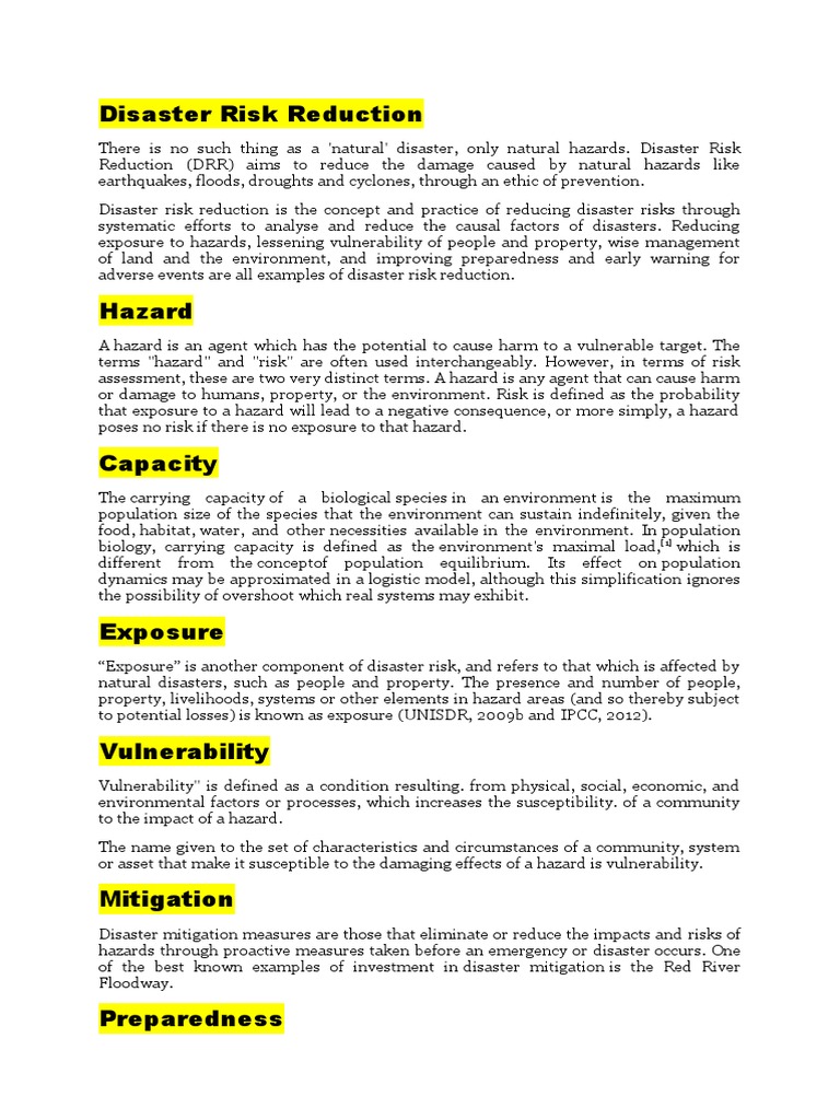 Disaster Risk Reduction | PDF | Hazards | Emergency Management