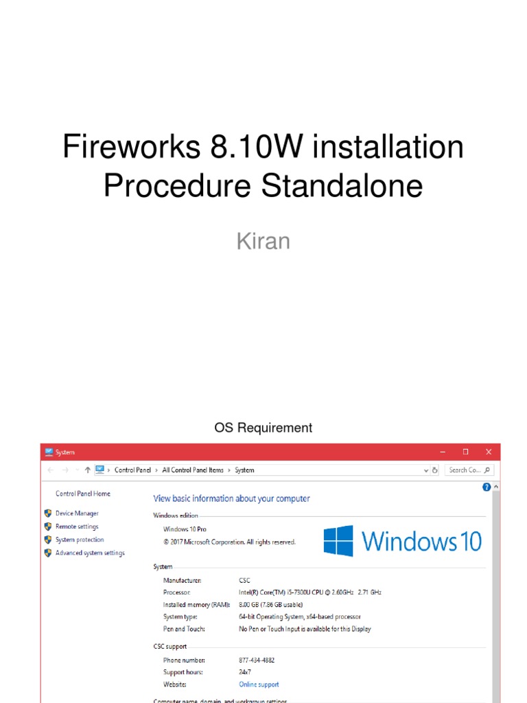 1-Fireworks 8.x Installation Procedure For Windows 10 | PDF ...