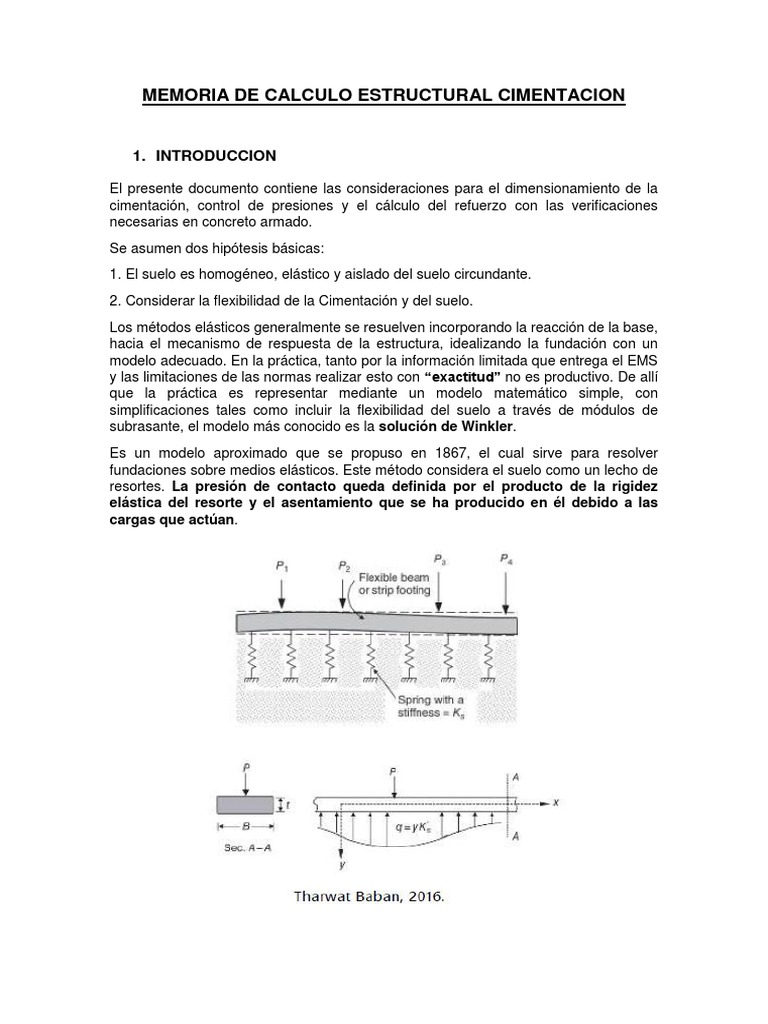 Cálculo Estructural De Cimentaciones Pdf Fundación Ingeniería
