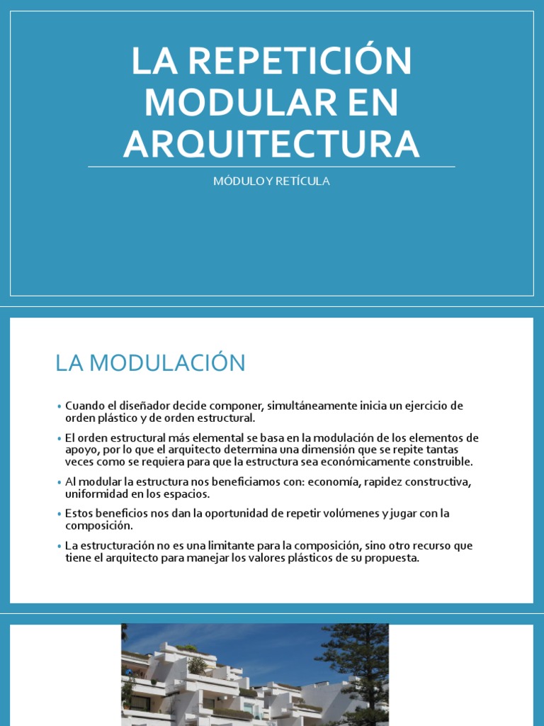 La modularidad y la retícula en arquitectura: orden, economía y ...