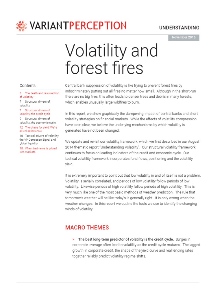 Variant Perception Understanding-Volatility | PDF | Yield Curve | Vix