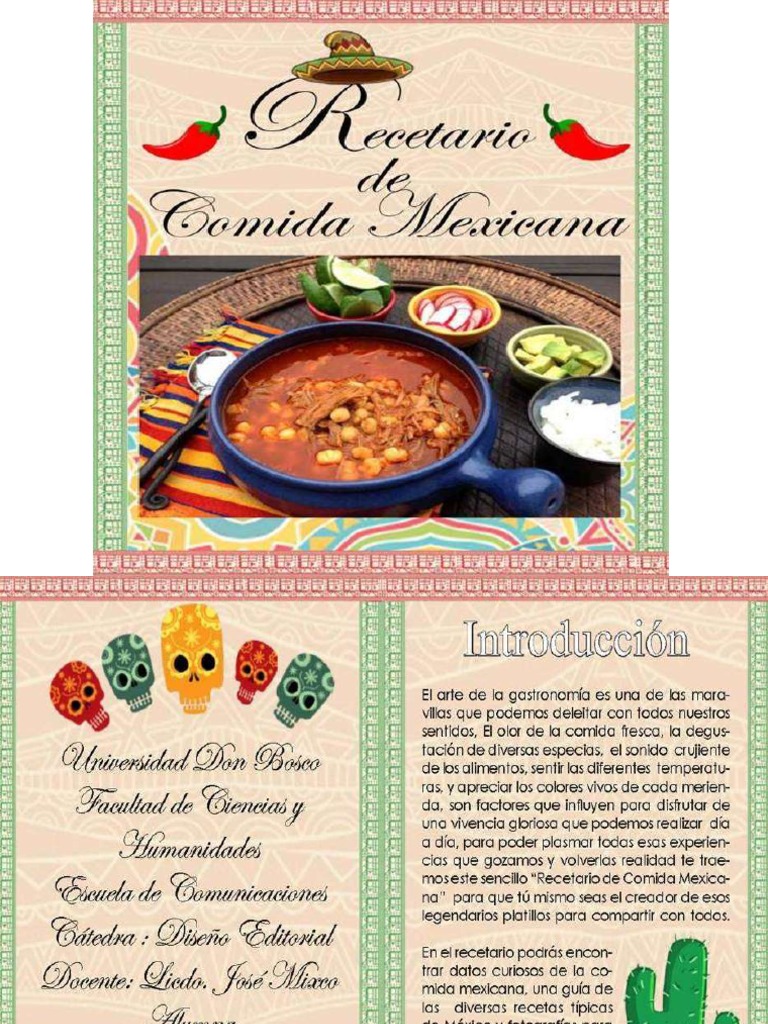 Recetario de Comida Mexicana | PDF