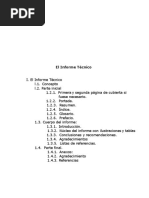 Partes de Un Informe Técnico | PDF | Bibliografía | Información
