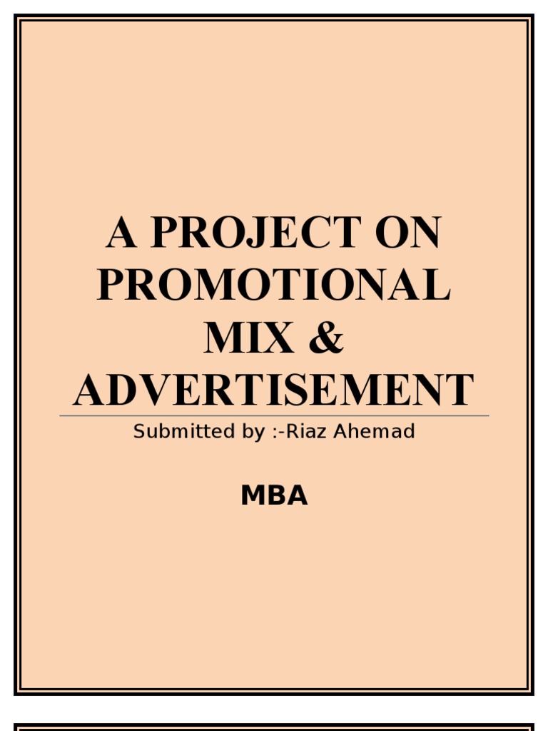 Understanding the Promotional Mix | PDF | Direct Marketing | Advertising