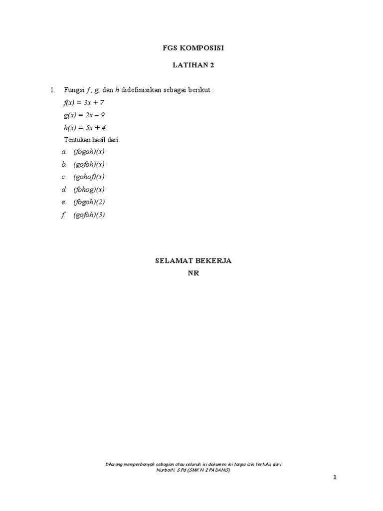 Lat 2 Fgs Komposisi | PDF