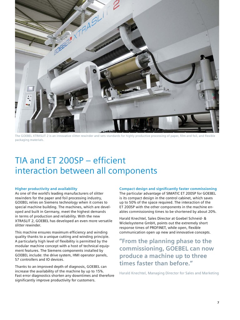 Brochure ET200SP | PDF | Automation | Computer Engineering