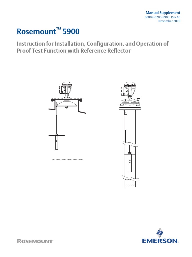 Manual Rosemount 5900 Instruction For Installation Configuration ...