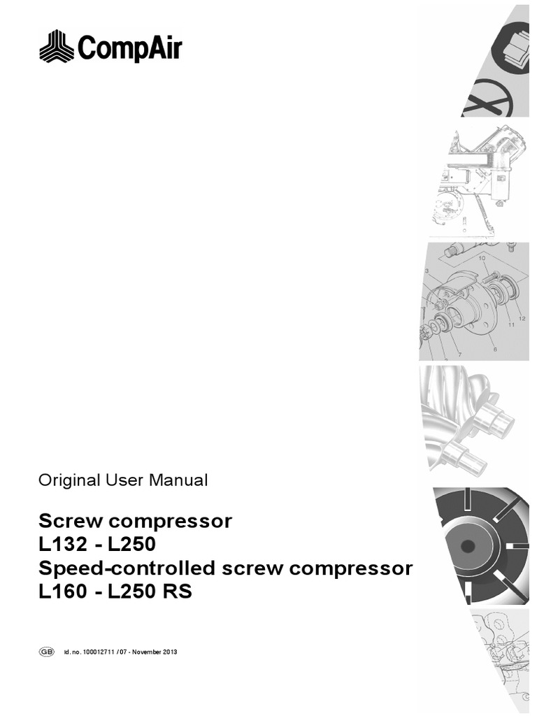 CompAir L250 Screw Compressor Manual | PDF | Clothes Dryer | Safety