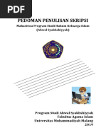 Pedoman Penulisan Tugas Akhir Mahasiswa Program Sarjana | PDF