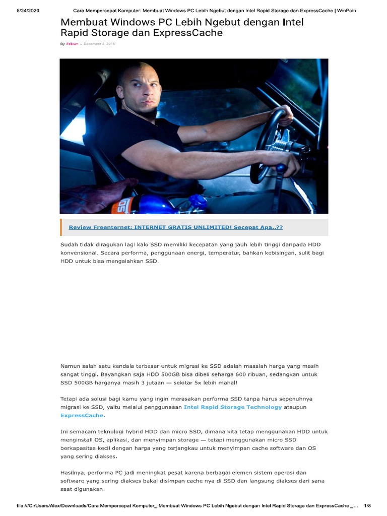 Cara Mempercepat Komputer - Membuat Wind.. | PDF