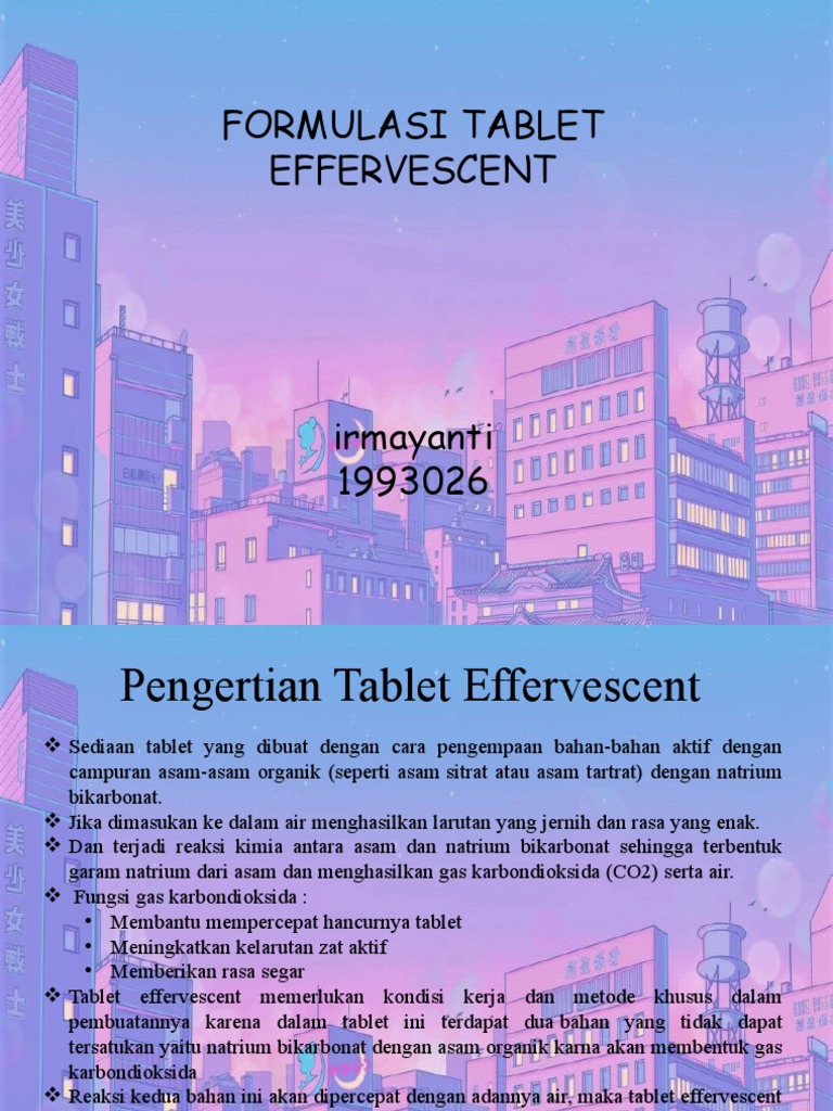 Formulasi Tablet Effervescent | PDF