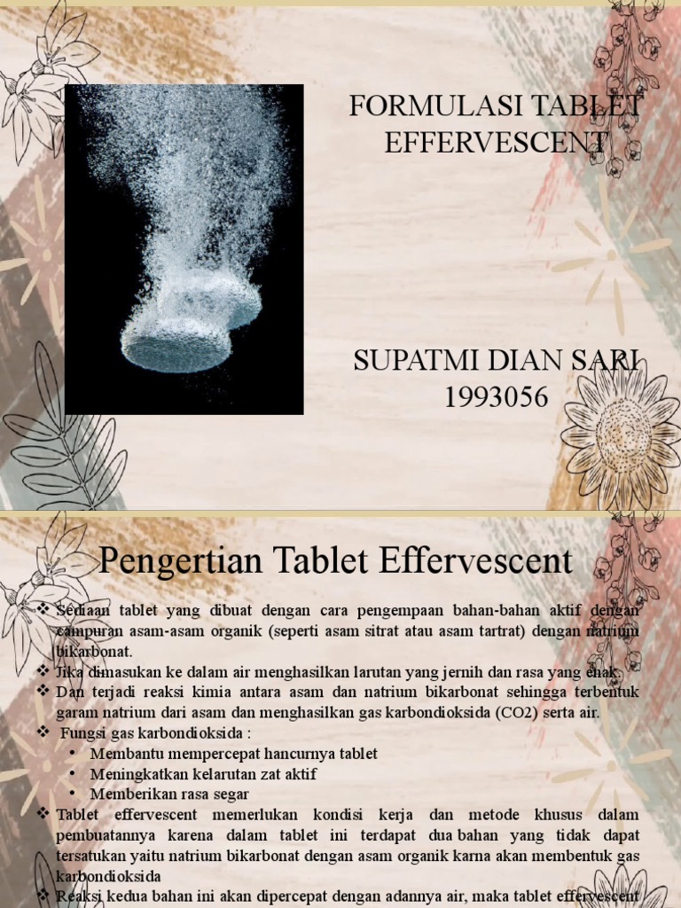 Formulasi Tablet Effervescent | PDF