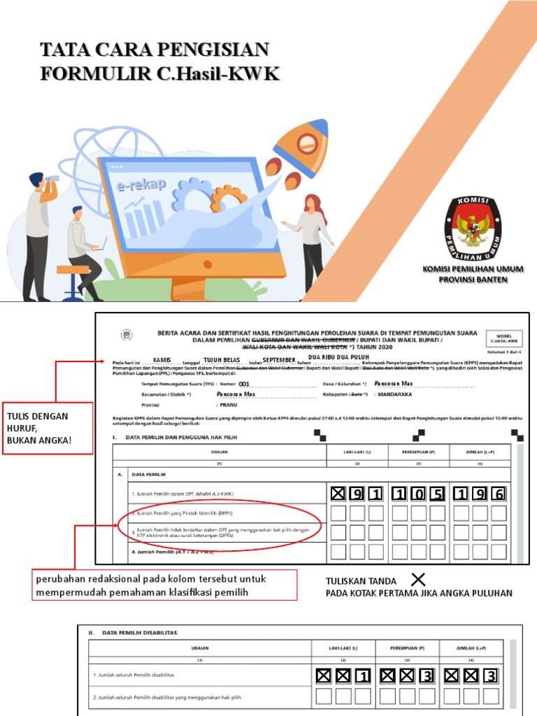 Tata Cara Pengisian Formulir C.hasil | PDF