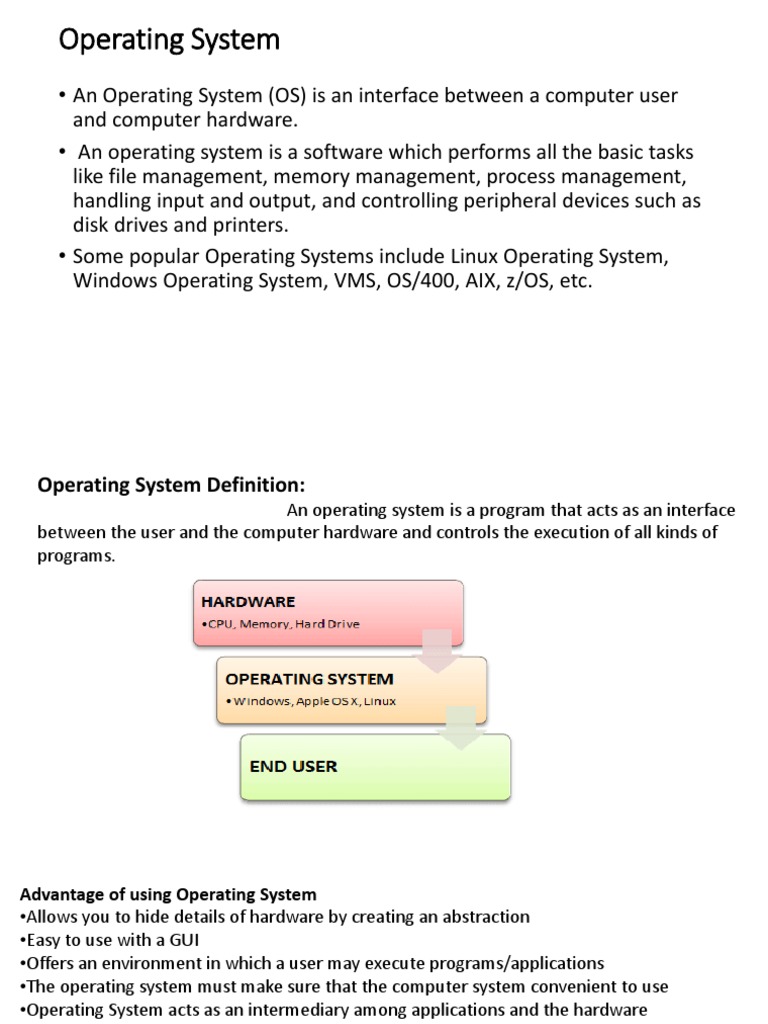OS Definition: What is an Operating System and its Core Functions | PDF ...