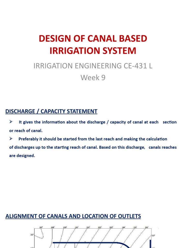 Design of Canal System #3 | PDF | Hydrology | Water