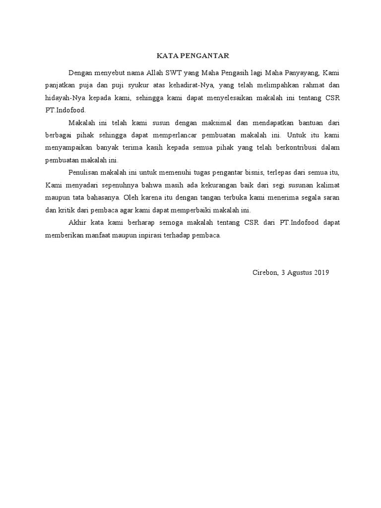 Makalah Tugas CSR PT | PDF